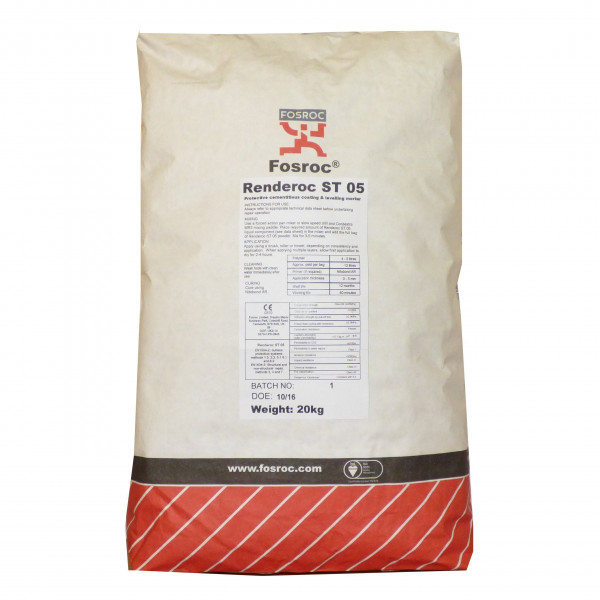 Fosroc 2241030 Renderoc ST05 Kit (20kg + 5ltr)